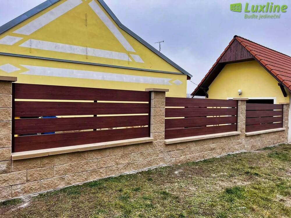 Plaňkový plot Maxi - Hliníkové ploty - Luxline.cz